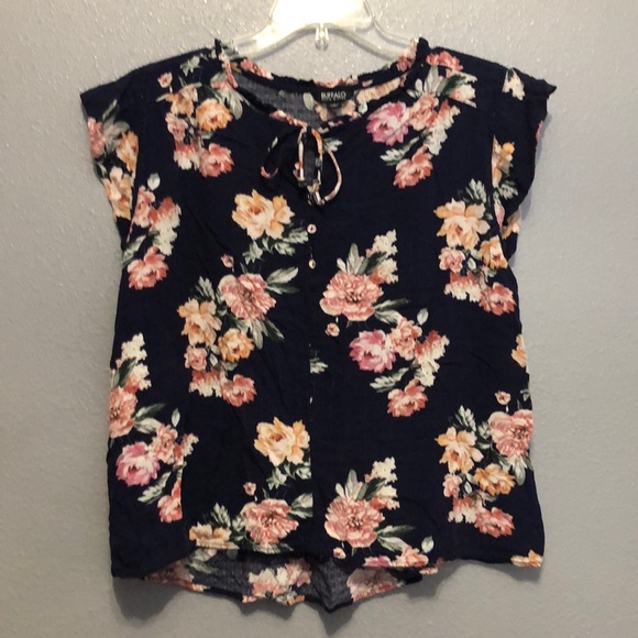 Buffalo David Bitton | Tops | Buffalo Shirt Womens Large L Navy Blue ...